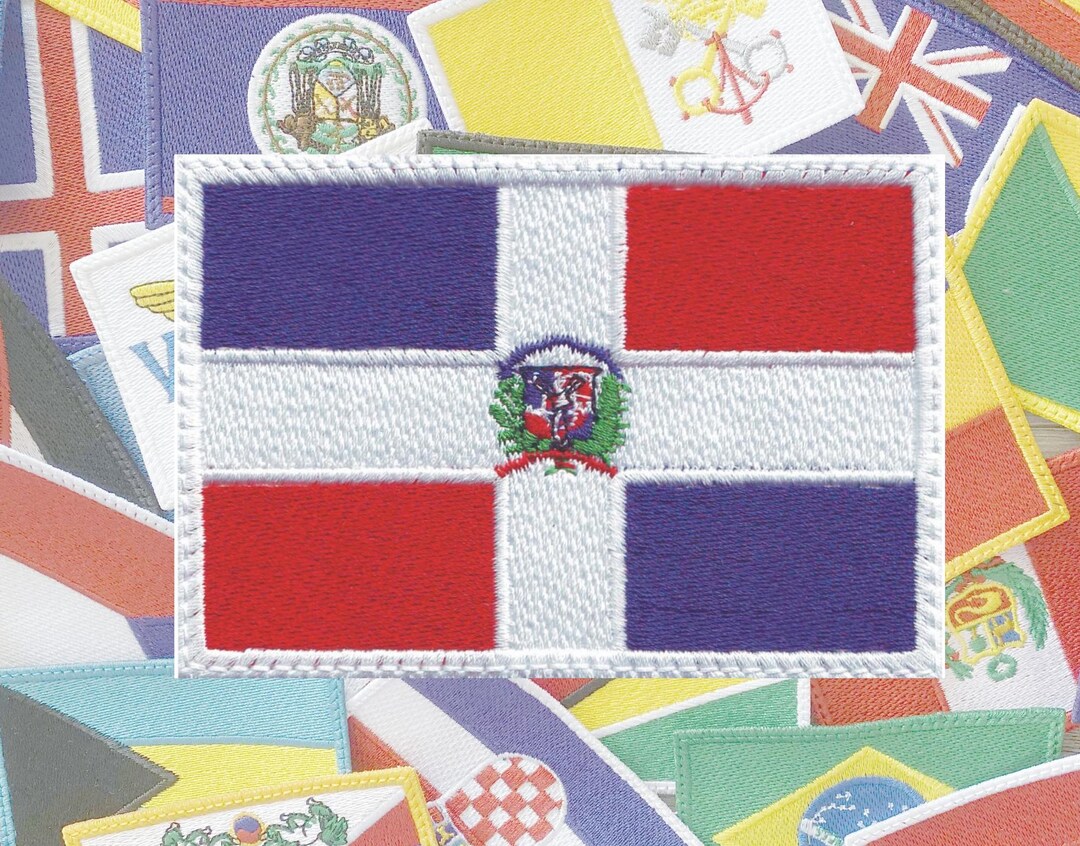 Dominican Republic Flag Embroidered Patch Republica Dominicana - Etsy