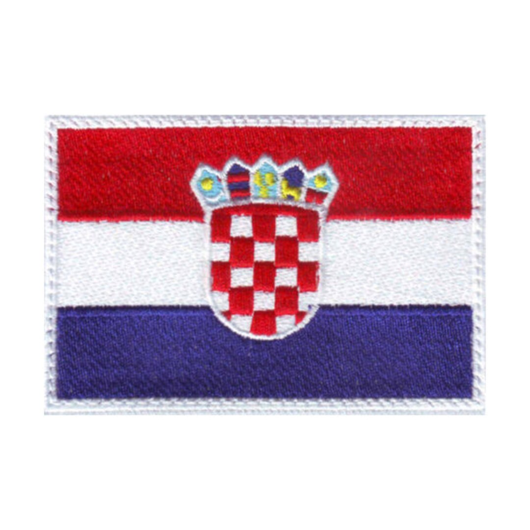 Croatia Flag Embroidered Patch - Etsy