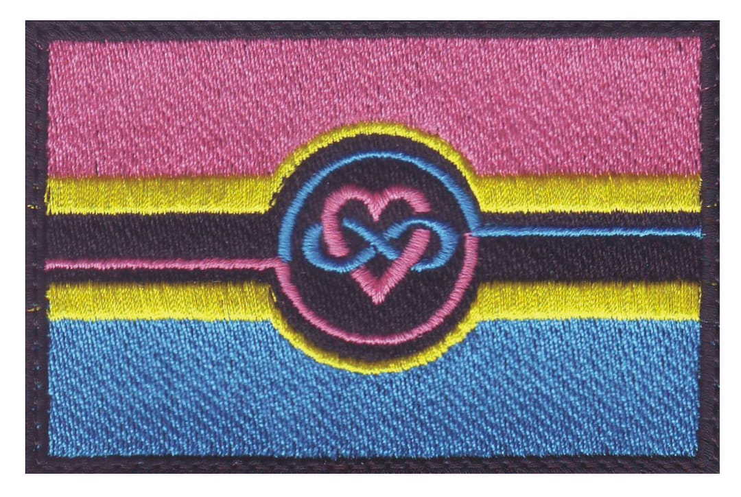 Pansexual Polyamorous New Flag LGBTQIA+ Pride Flag Embroidered Patch - Etsy
