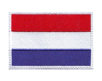 NETHERLANDS FLAG PATCH Iron-on Embroidered Applique Top Quality - Etsy
