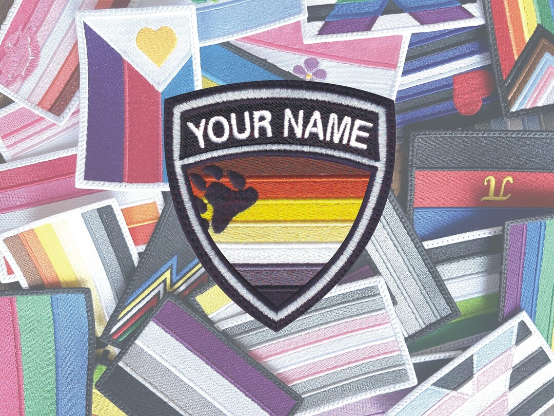 Bear Pride LGBTQ+ Custom Crest Personalized Embroidered Flag Patch - Etsy