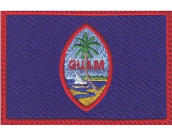 GUAM FLAG PATCH Iron-on Embroidered Applique Top Quality - Etsy