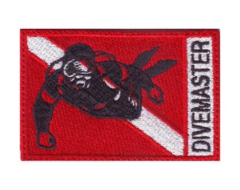 Scuba Diver Flag Embroidered Patch | Etsy