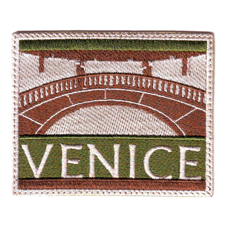Venice Italy C Embroidered Patch - Etsy