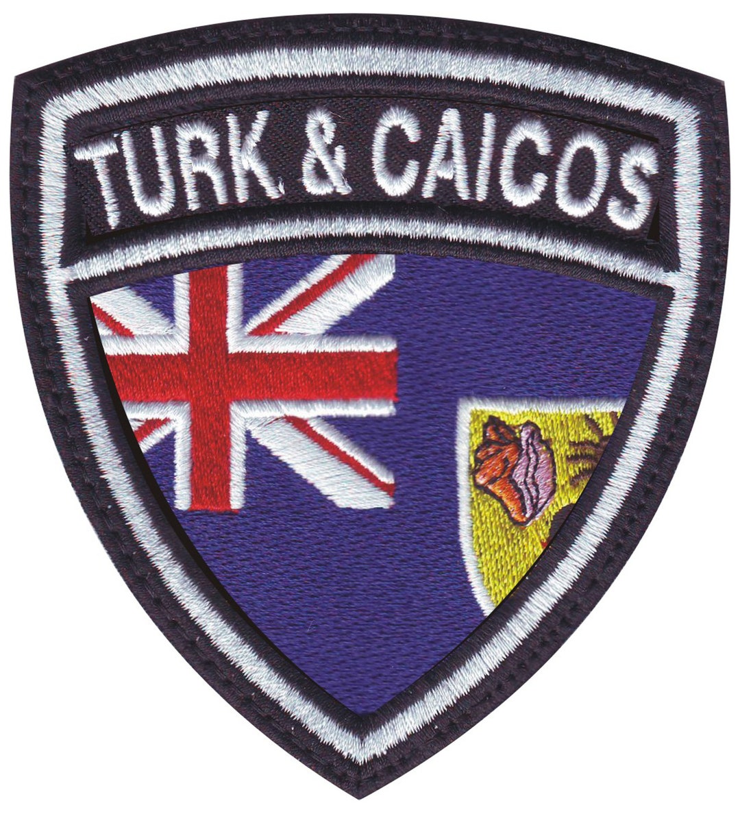 Turks and Caicos Crest Flag Embroidered Patch - Etsy