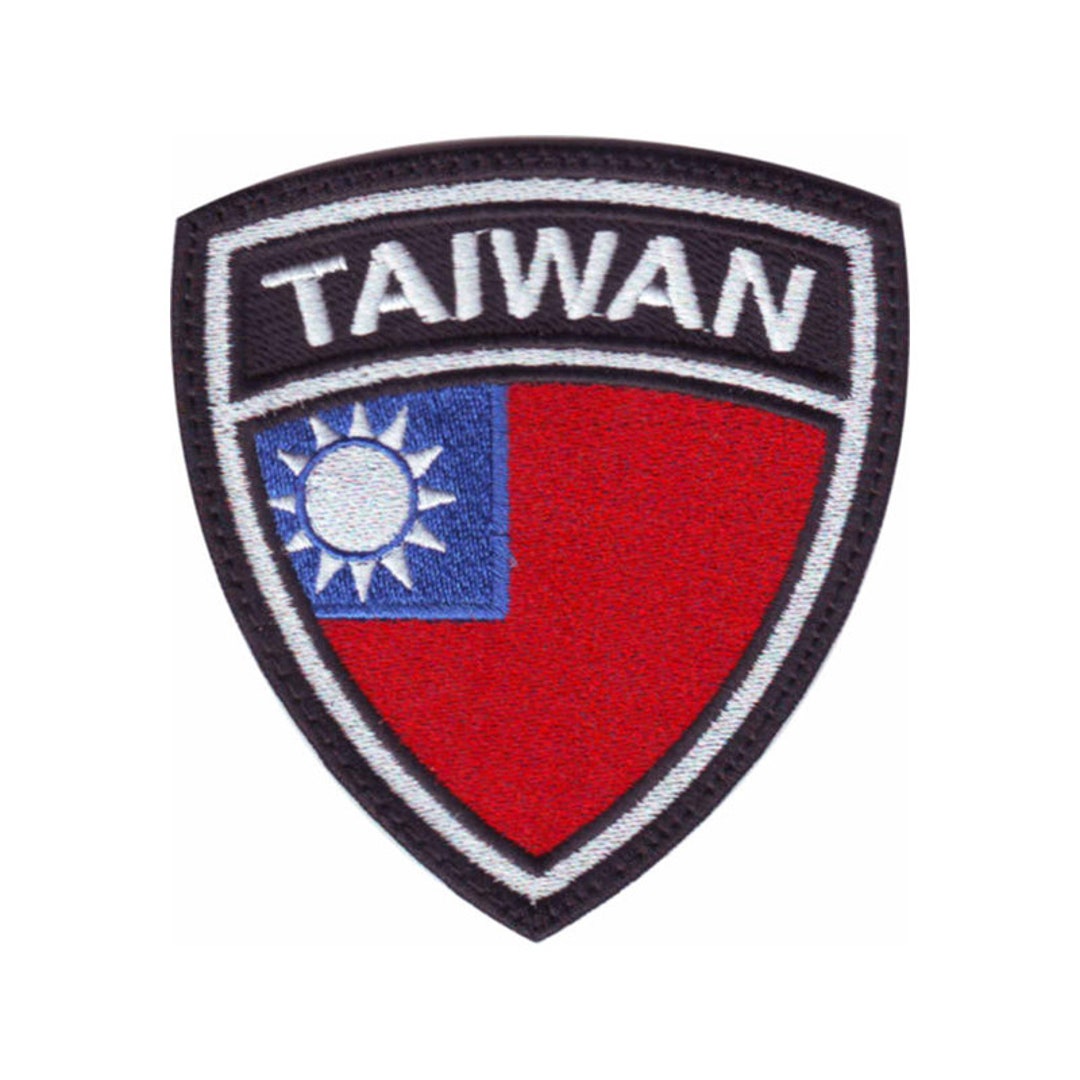 Taiwan Crest Flag Embroidered Patch - Etsy