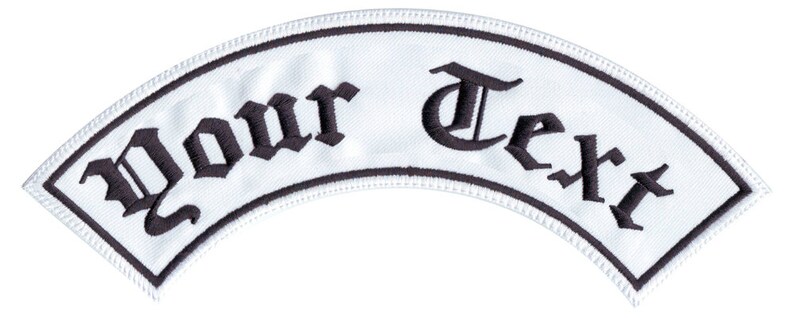 Personalized Embroidered Upper Rocker Patch From 4" to 11" ( B ) - Etsy