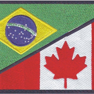 Custom Flag Combo 2 Countries Embroidered Patch - Etsy