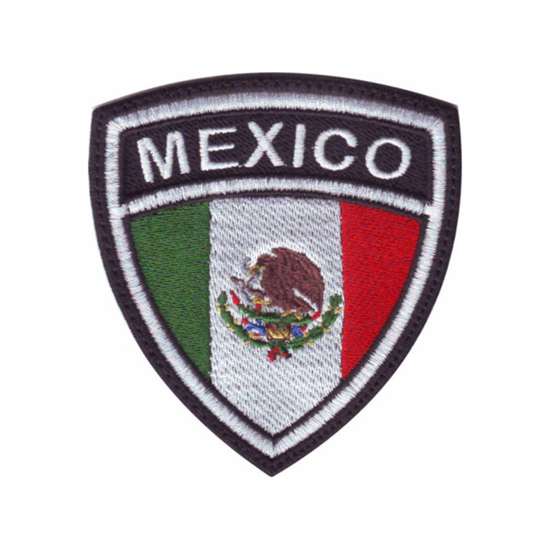 Mexico Crest Flag Embroidered Patch - Etsy