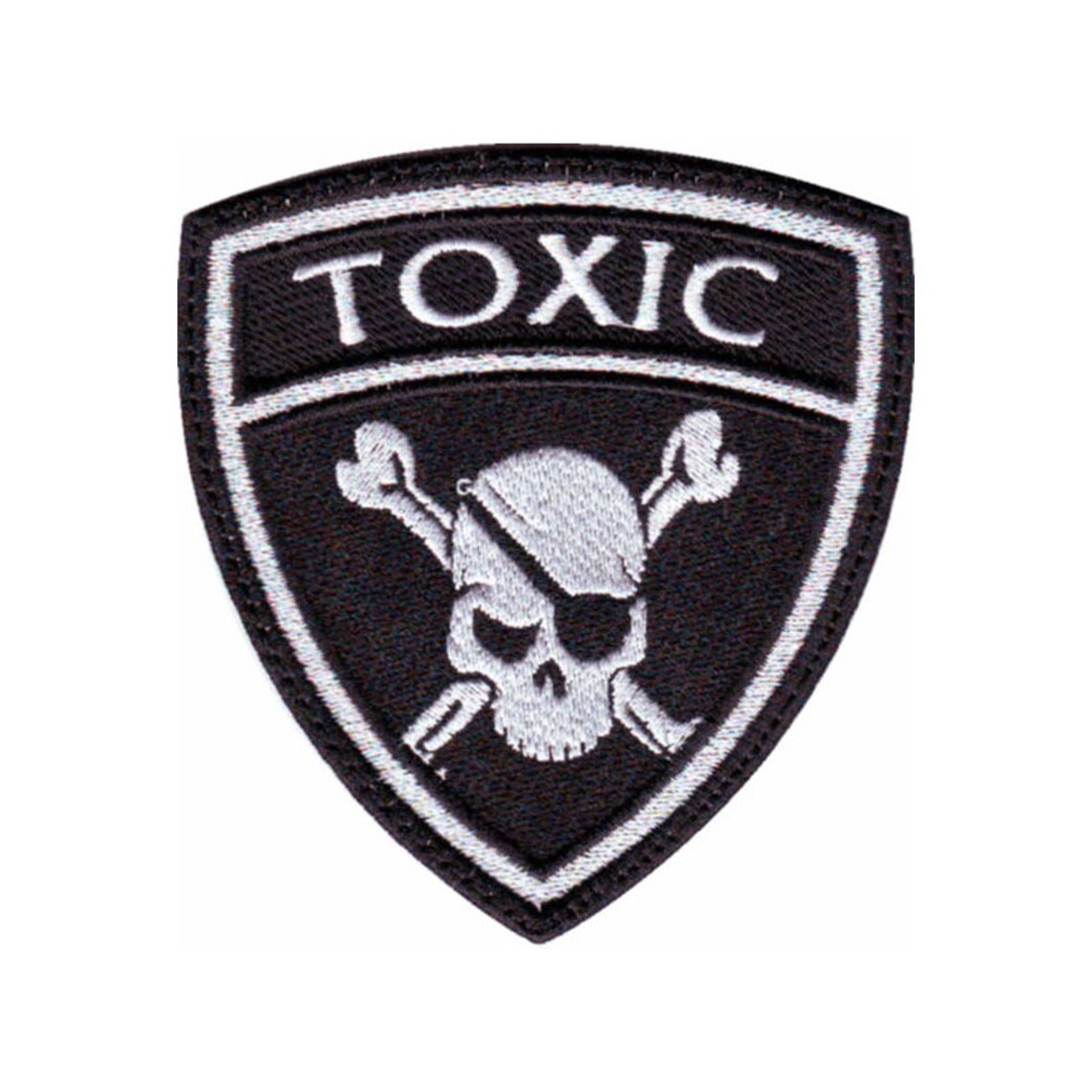 Pirate Toxic Crest Flag Embroidered Patch - Etsy