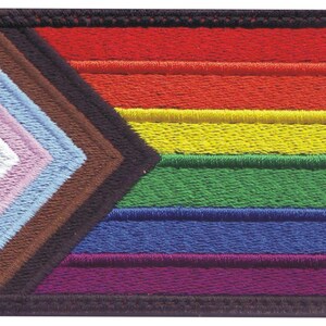 Progressive Pride LGTBQ Embroidery Flag Patch Community - Etsy