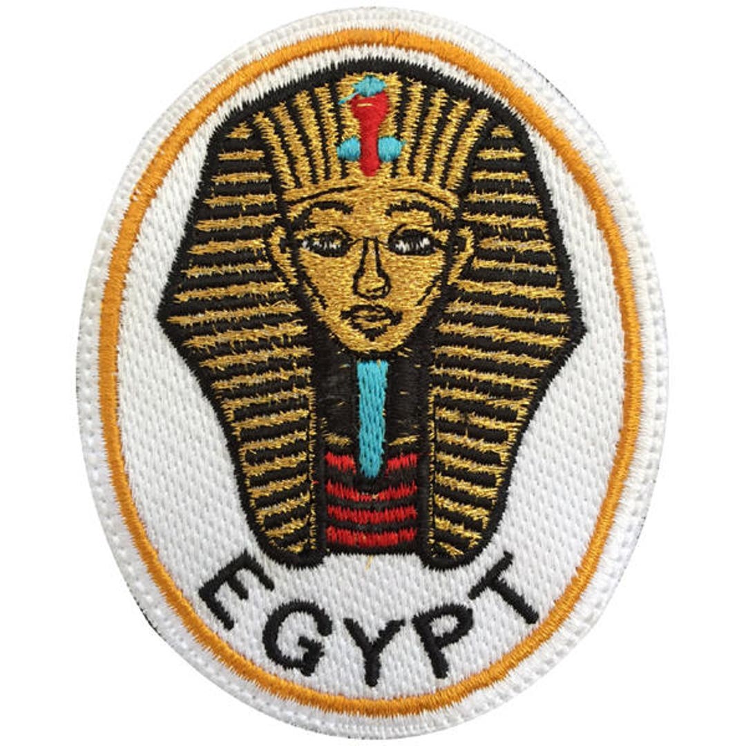 Tutankamon Egypt Embroidered Patch - Etsy