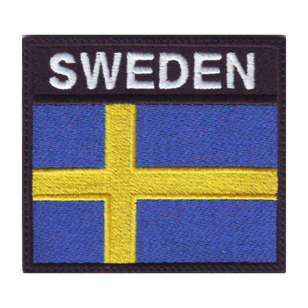 Sweden Badge Flag Embroidered Patch - Etsy