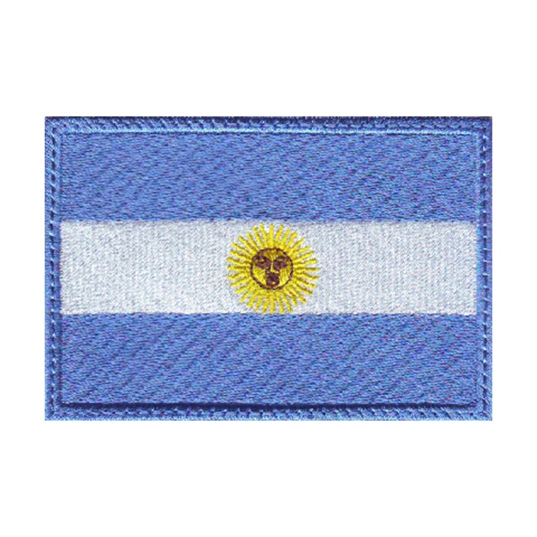 Argentina Flag Embroidered Patch - Etsy