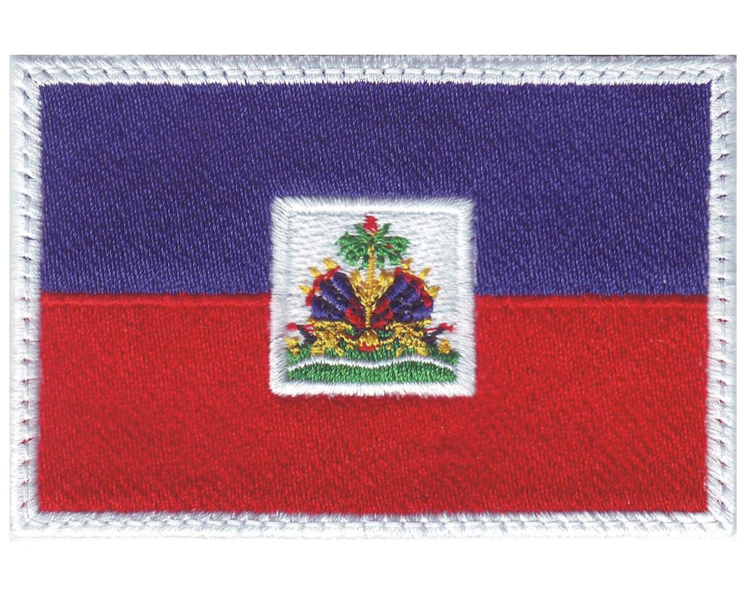 Haiti Flag Embroidered Patch - Etsy