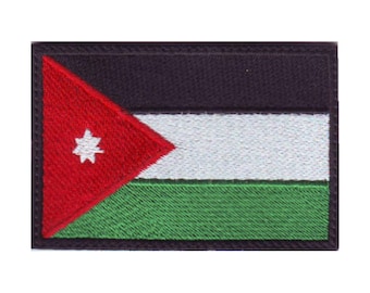 Jordan National Flag Embroidered Iron on Patch Sew on Badge - Etsy