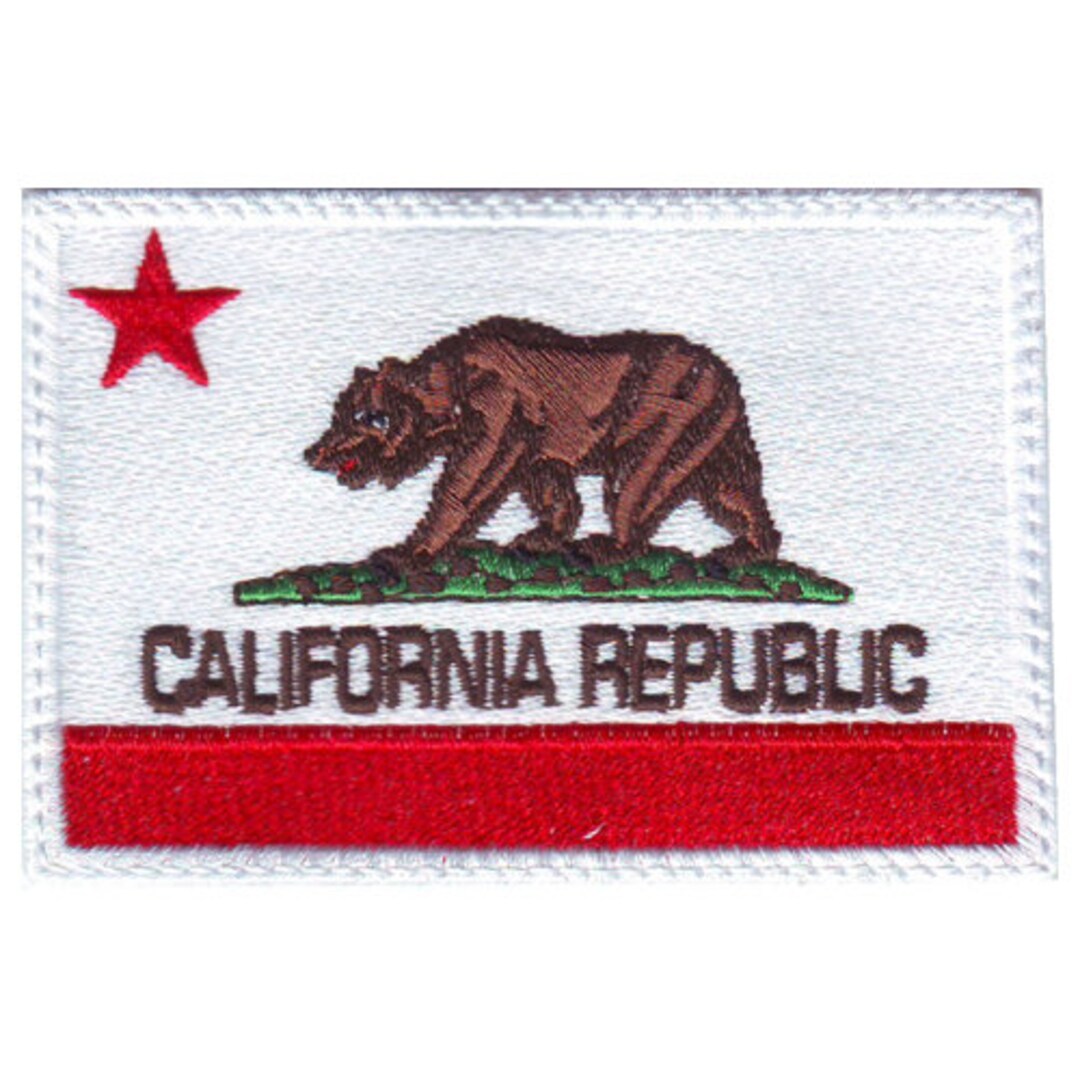 California Flag Embroidered Patch - Etsy
