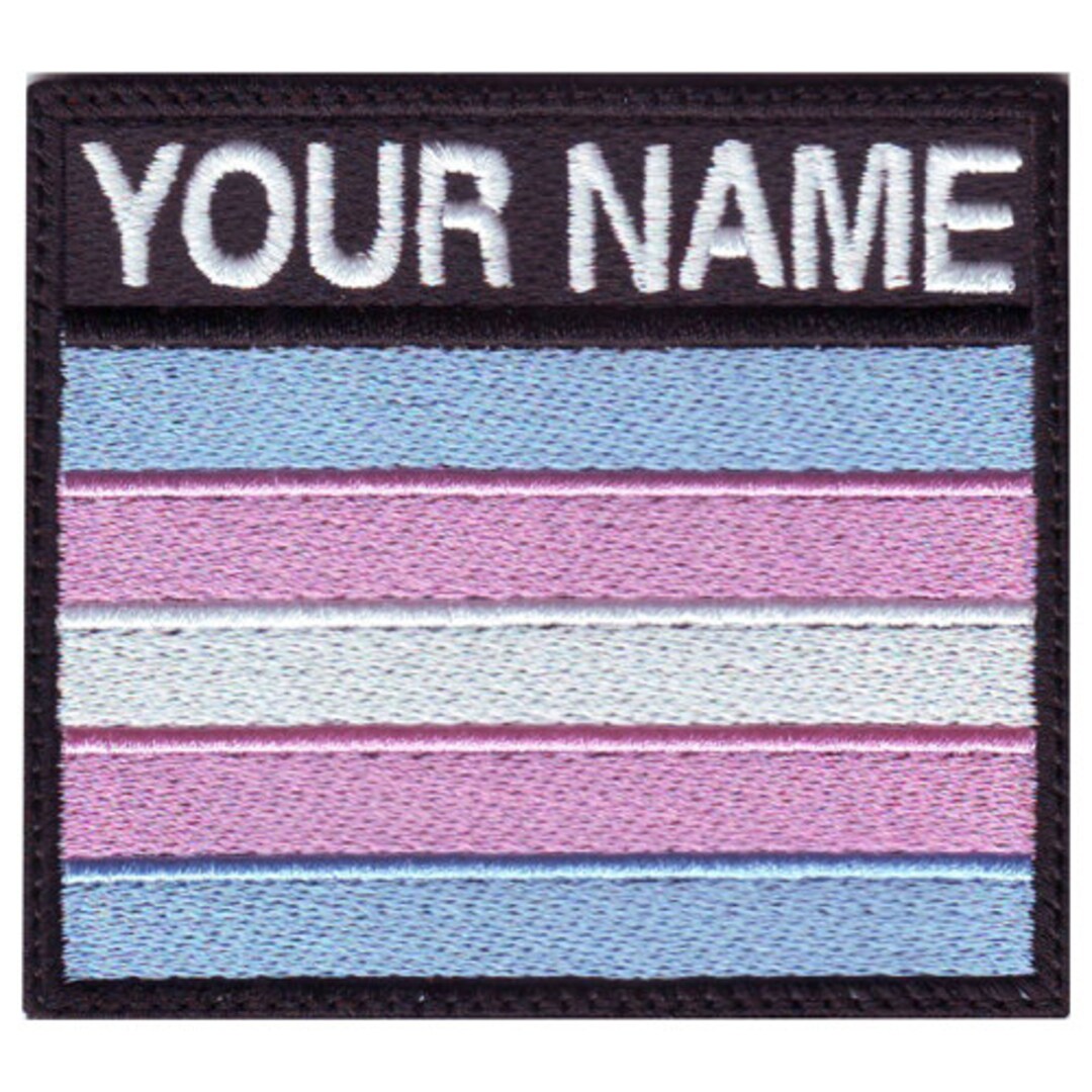 Transgender Gay Pride Custom Badge Flag Embroidered Patch - Etsy