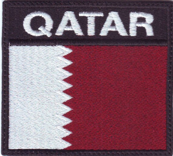 Qatar Badge Flag Embroidered Patch - Etsy UK