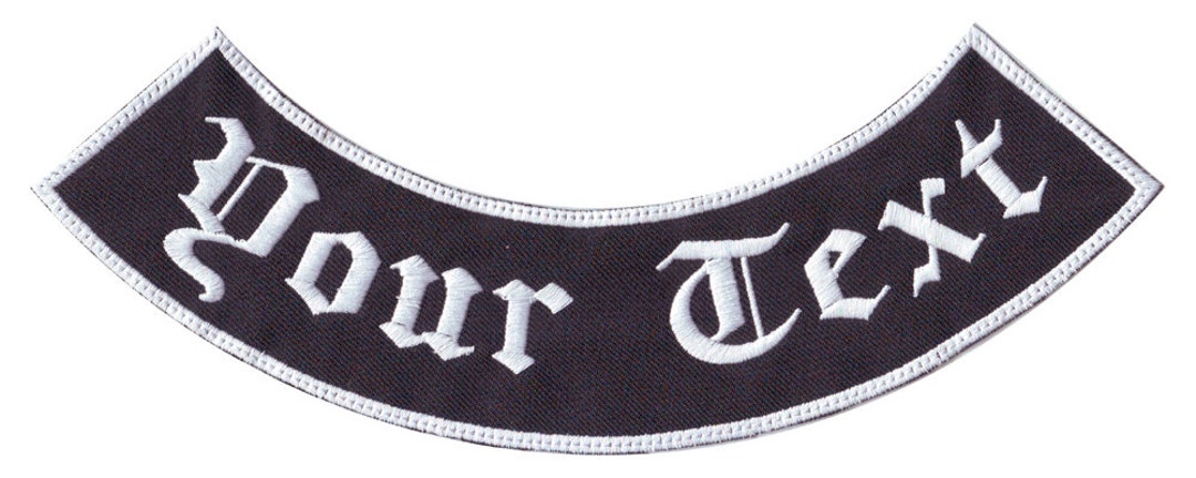 Personalized Embroidered Bottom Rocker Patch From 4 To Etsy