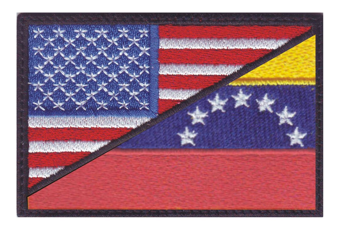 USA / Venezuela Combo US Flag Embroidered Patch - Etsy