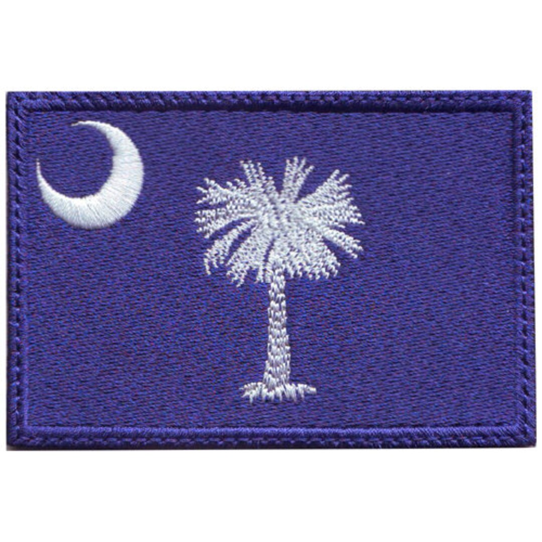 South Carolina Flag Embroidered Patch - Etsy
