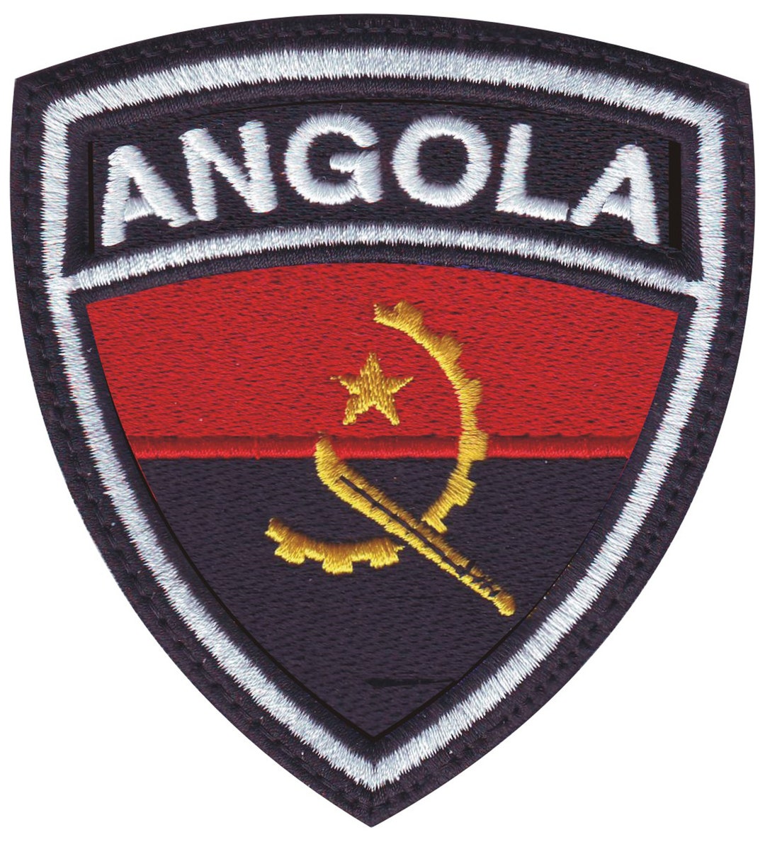 Angola Crest Flag Embroidered Patch - Etsy