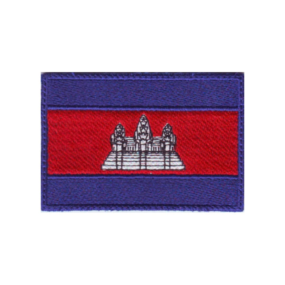 Cambodia Flag Embroidered Patch - Etsy
