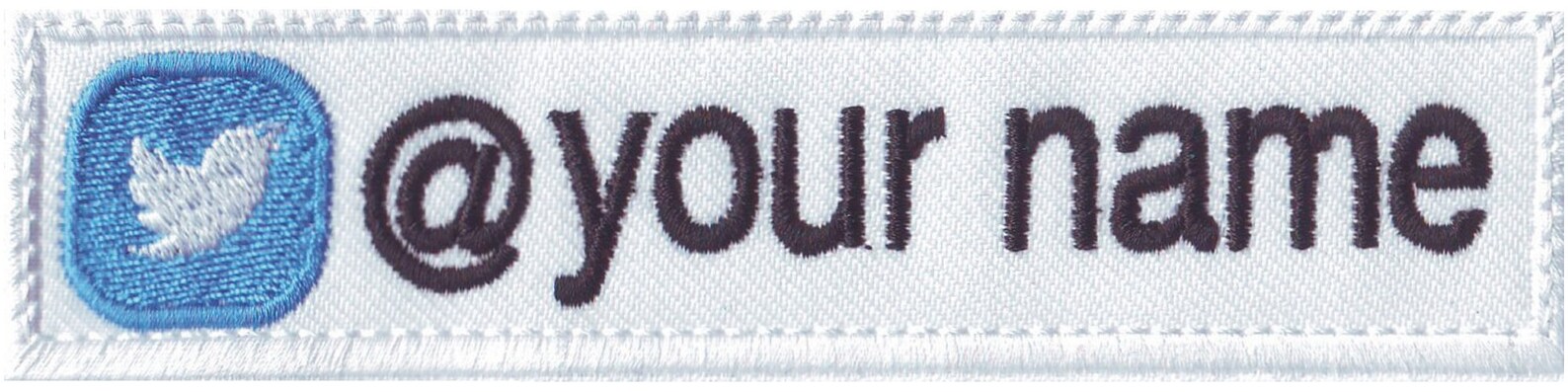 Twitter Logo Personalized Embroidered Name Tag Patch - Etsy