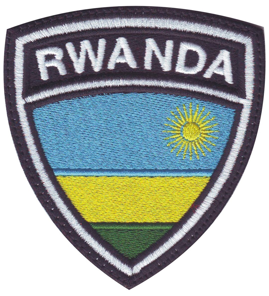Rwanda Crest Flag Embroidered Patch - Etsy