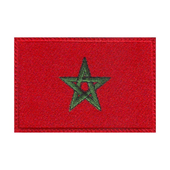 Morocco Flag Embroidered Patch - Etsy