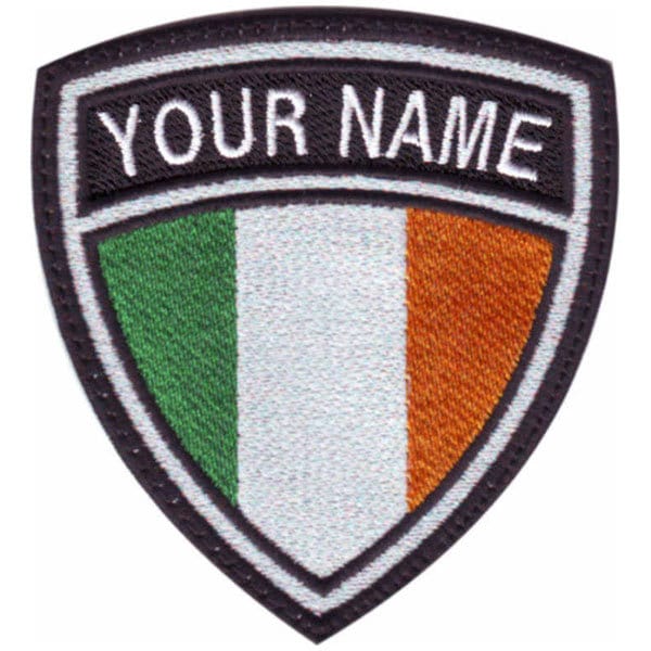 Ireland Flag Personalized Crest Flag Name Embroidered Patch - Etsy
