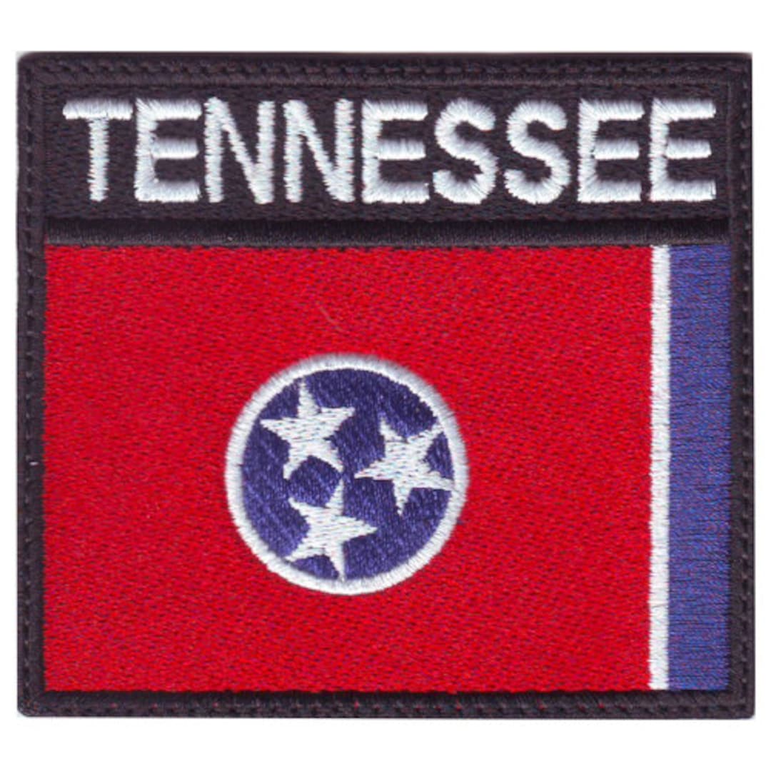 Tennessee Badge Flag Embroidered Patch - Etsy