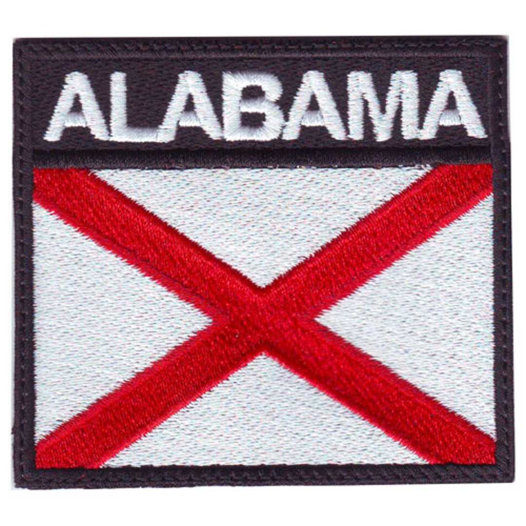 Alabama Badge Flag Embroidered Patch - Etsy