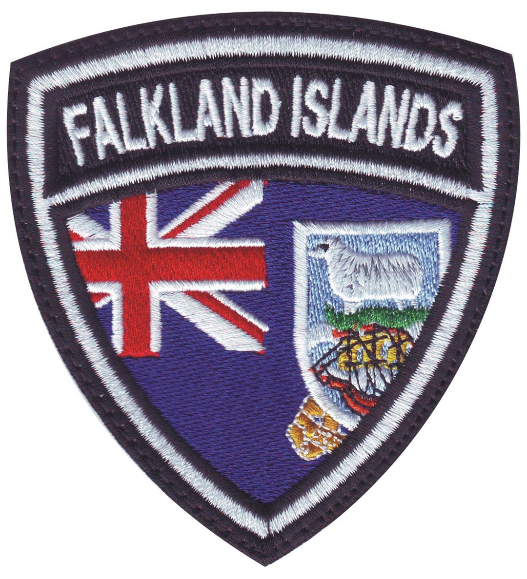 Falkland Islands Crest Flag Embroidered Patch - Etsy