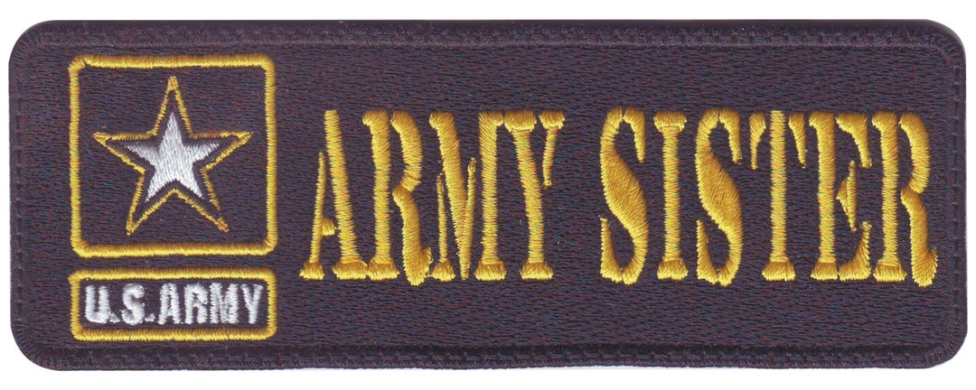 US Army Sister Embroidered Patch - Etsy