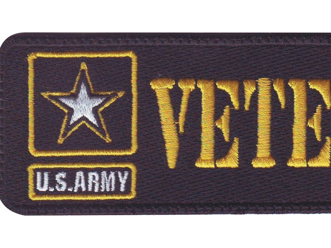 US Army Veteran Embroidered Patch - Etsy