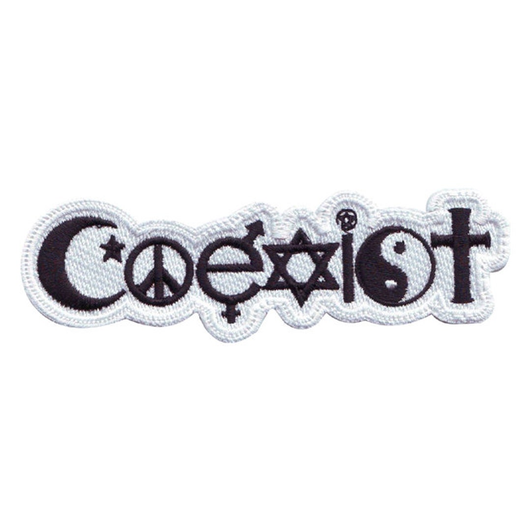 Coexist Embroidered Patch - Etsy