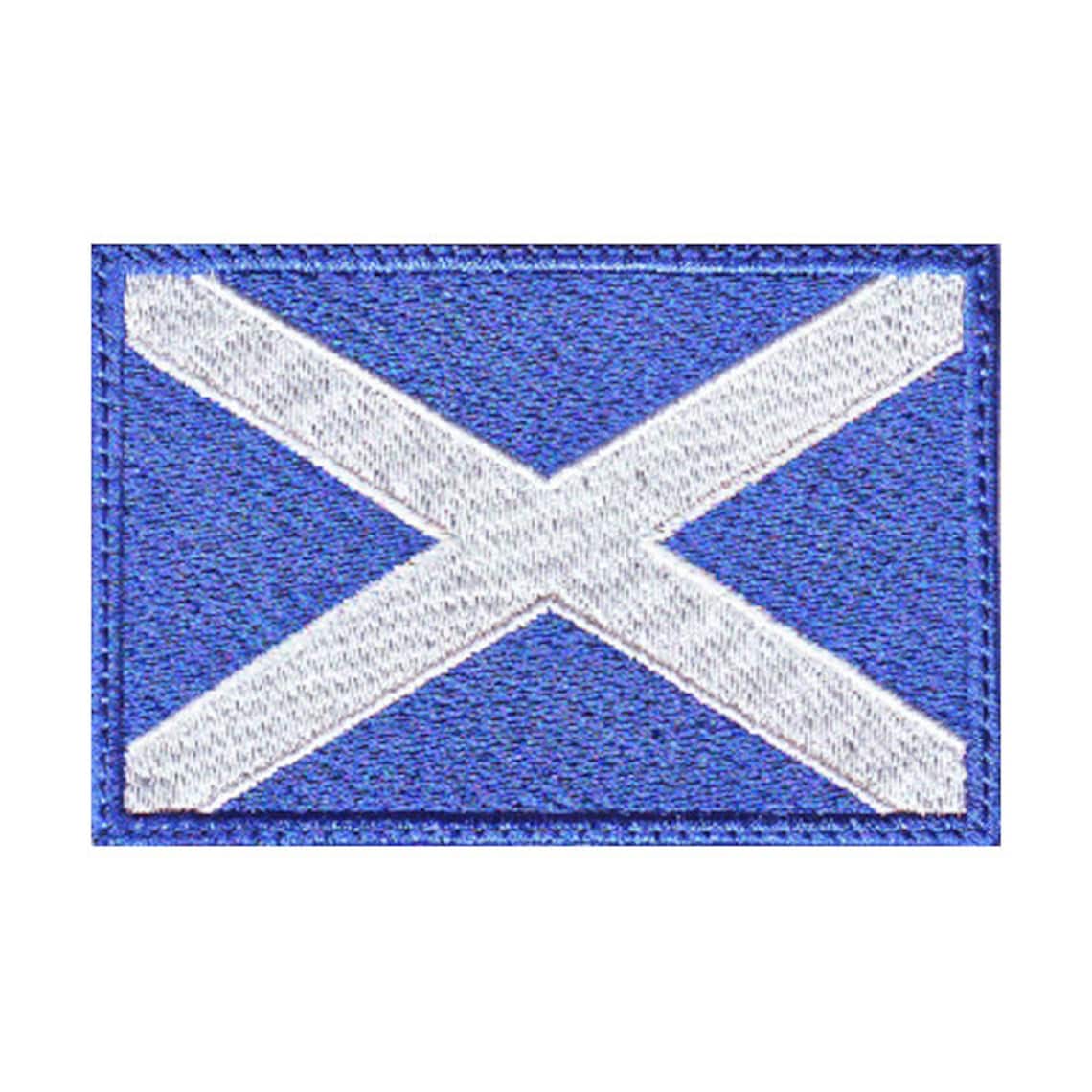 Scotland Flag Embroidered Patch - Etsy