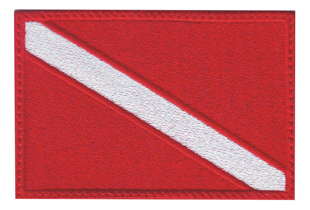 Scuba Flag Embroidered Patch - Etsy