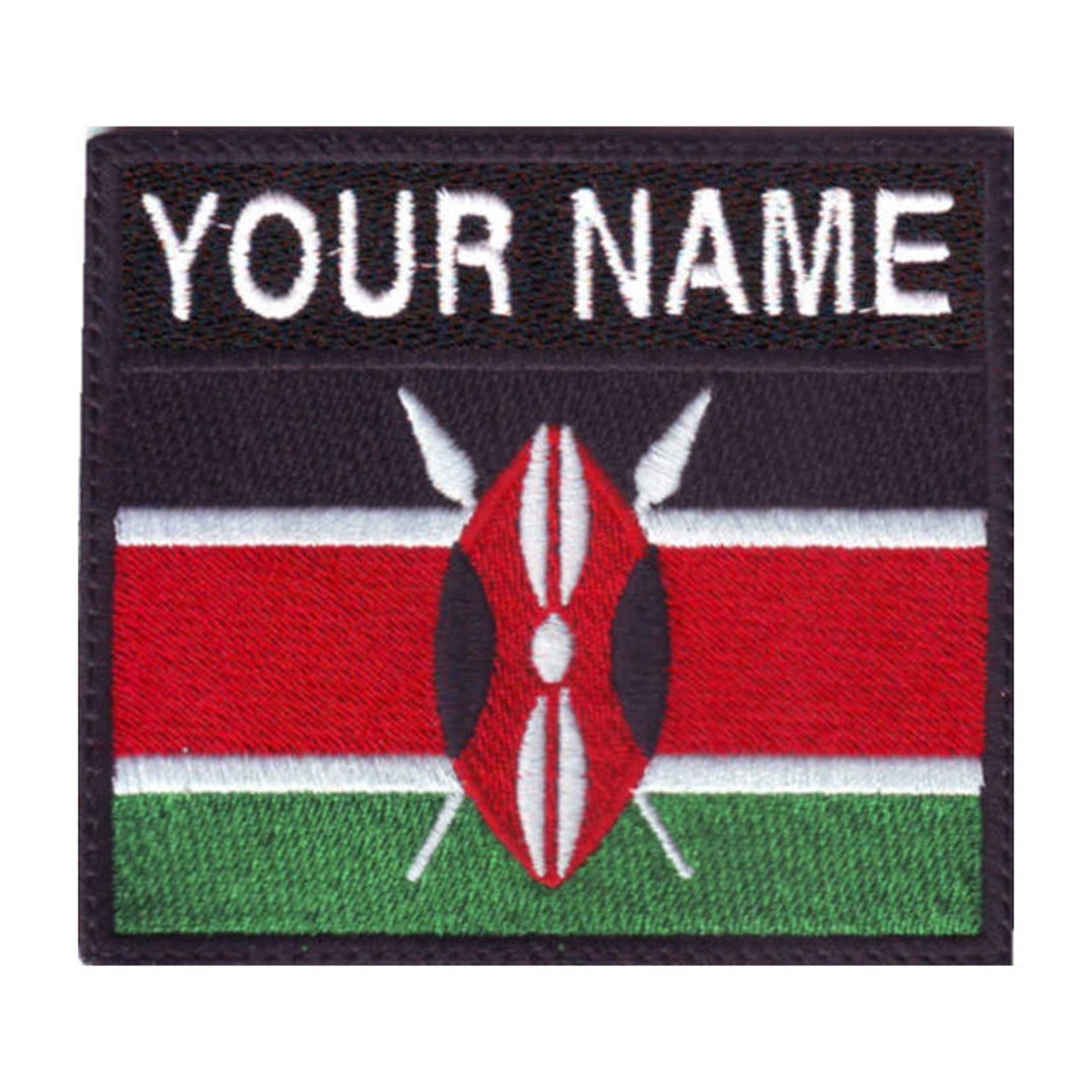Kenya Personalized Badge Flag Embroidered Patch - Etsy