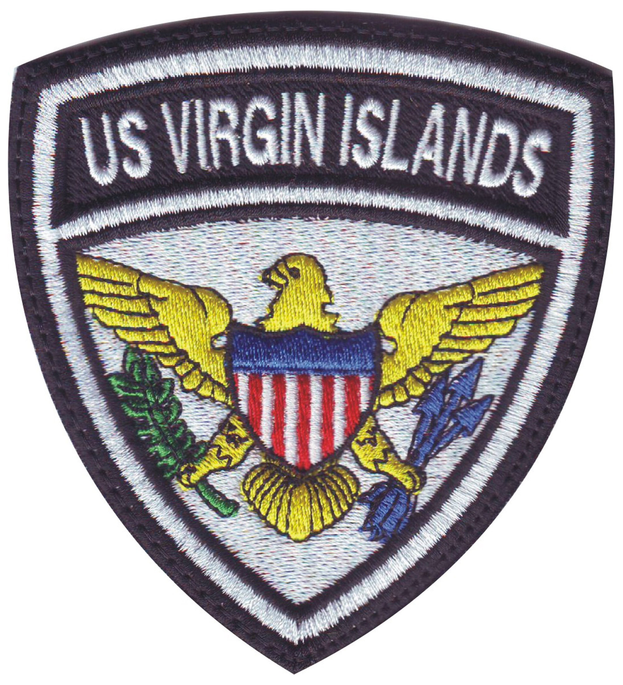 US Virgin Islands Crest Flag Embroidered Patch - Etsy