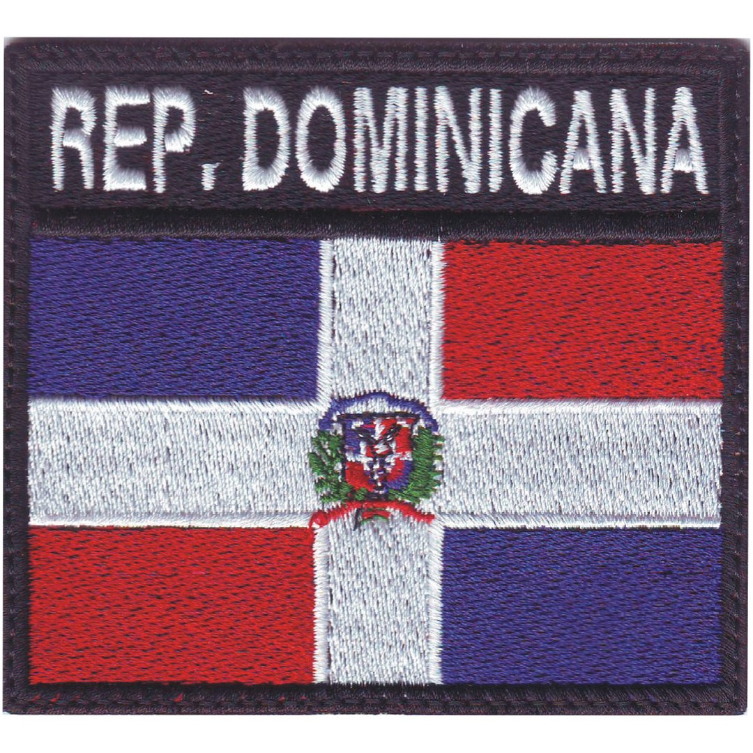 Dominican Republic Badge Flag Embroidered Patch - Etsy