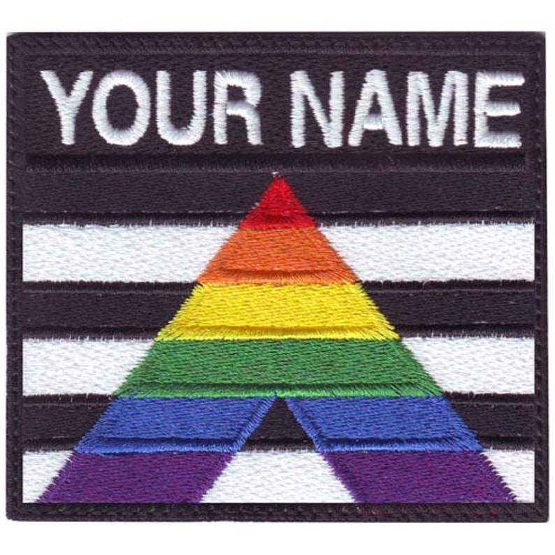 Ally Gay Pride Custom Badge Flag Embroidered Patch - Etsy