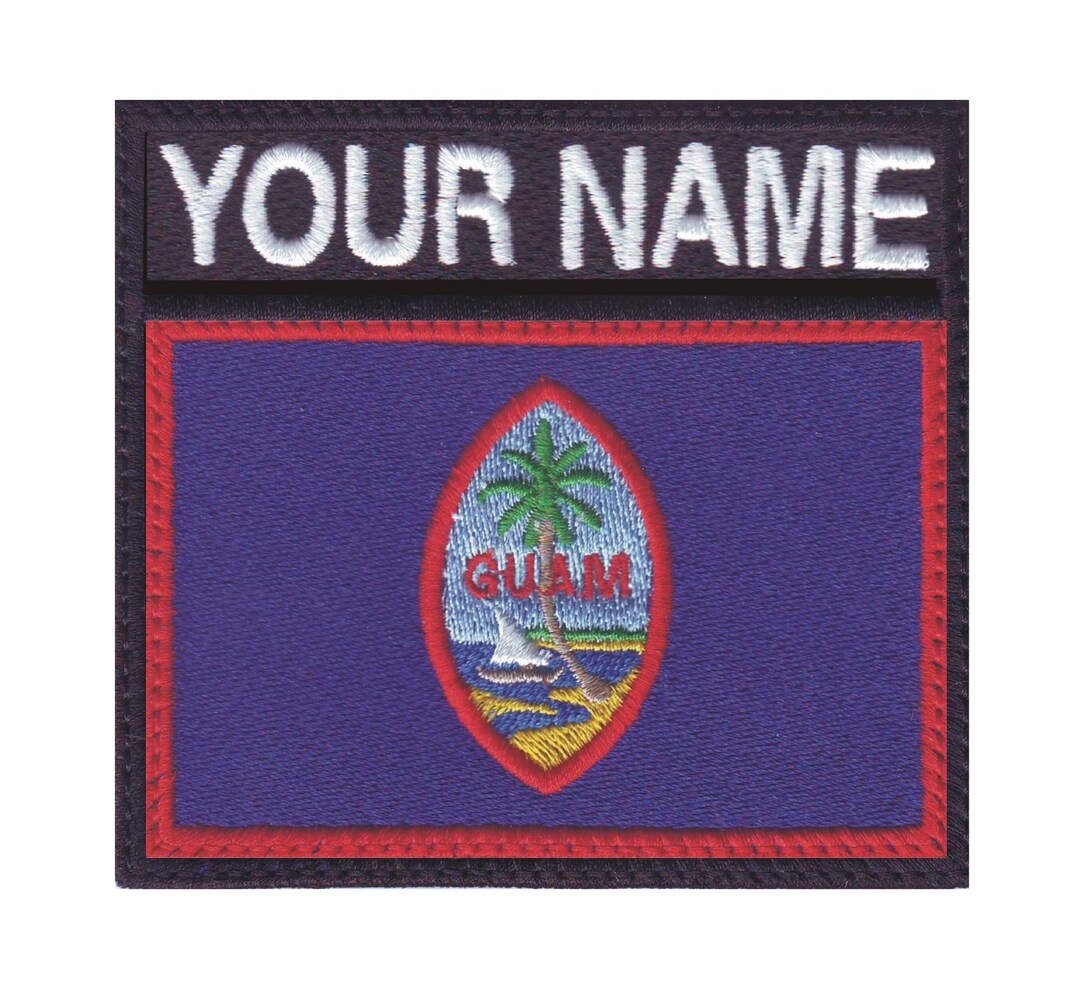 Guam Personalized Badge Flag Embroidered Patch - Etsy