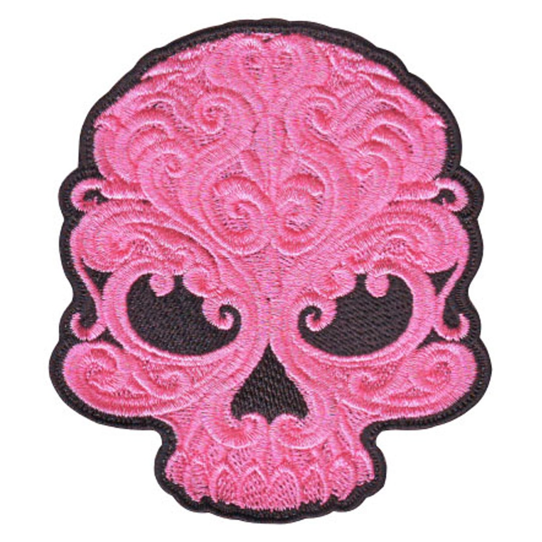 Baroque Skull Embroidered Patch - Etsy