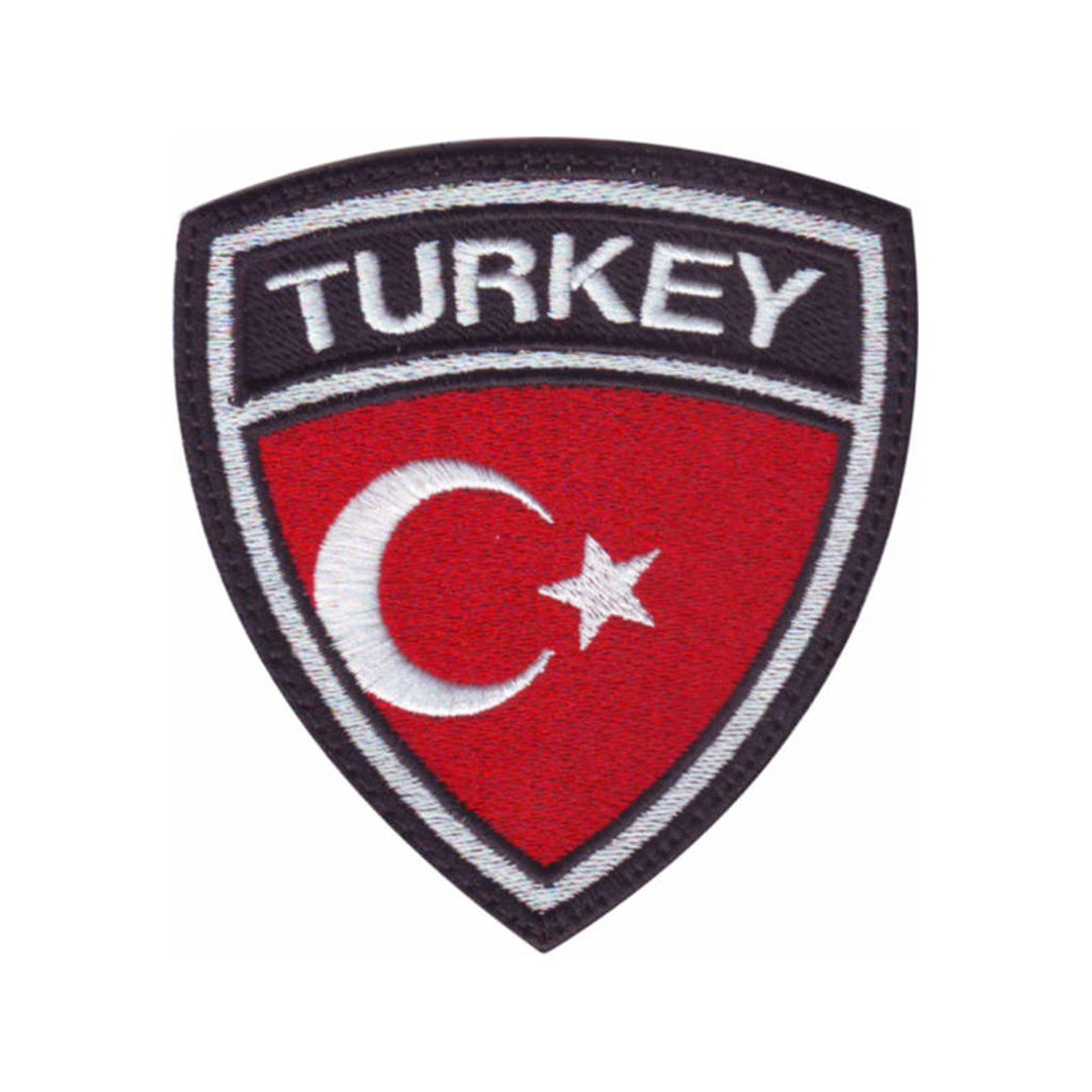 Turkey Crest Flag Embroidered Patch - Etsy