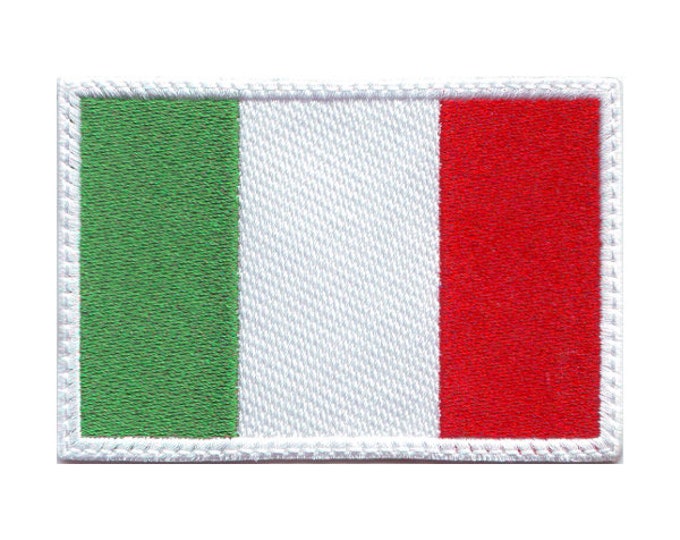 Italy Flag Embroidered Patch - Etsy