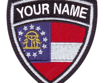 Georgia State Flag Patch - Etsy