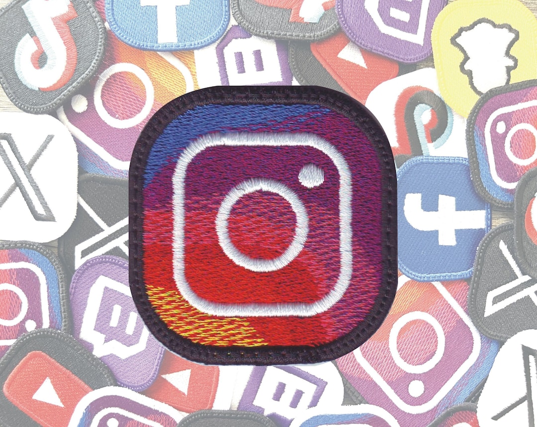 Instagram Logo Social Media Embroidered Patch Different Size - Etsy